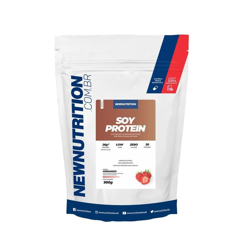 Soy Whey Protein 900g - Proteína Isolada da Soja - New Nutrition ...