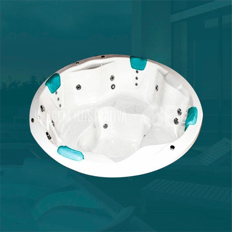 Spa redondo california completo com hidro em acrilico (2,00 x 2,00 x 1 ...