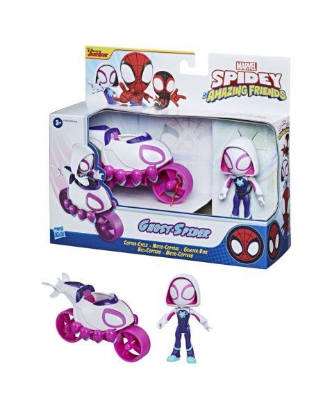 Spidey Aranha Fantasma Ghost Spider Com Veiculo Hasbro - Carrinho de ...
