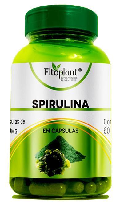SPIRULINA 500 mg 60 CAPS (COM VITAMINA B6) FITOPLANT - Spirulina - Magazine Luiza
