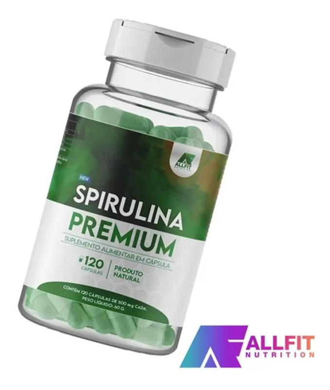 Spirulina Pura Premium Suplemento Potente 1300mg 120 Cáps - ALLFIT ...