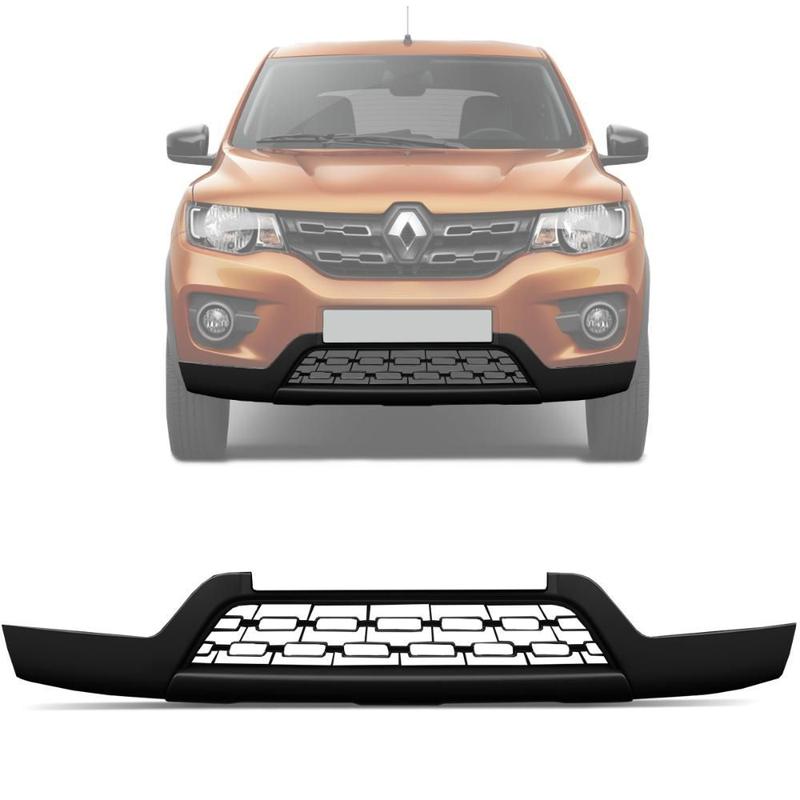 Spoiler Parachoque Dianteiro Kwid 2017 a 2020 Inferior Preto - DTS ...