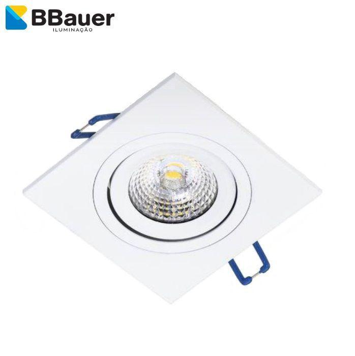 Spot Led BBauer Embutir Quadrado 5W 6500K - Spot - Magazine Luiza