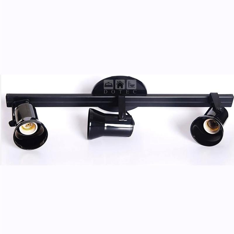 Spot Trilho Triplo 3 Luminária Sobrepor Plafon E27 Parede - Syka Light ...