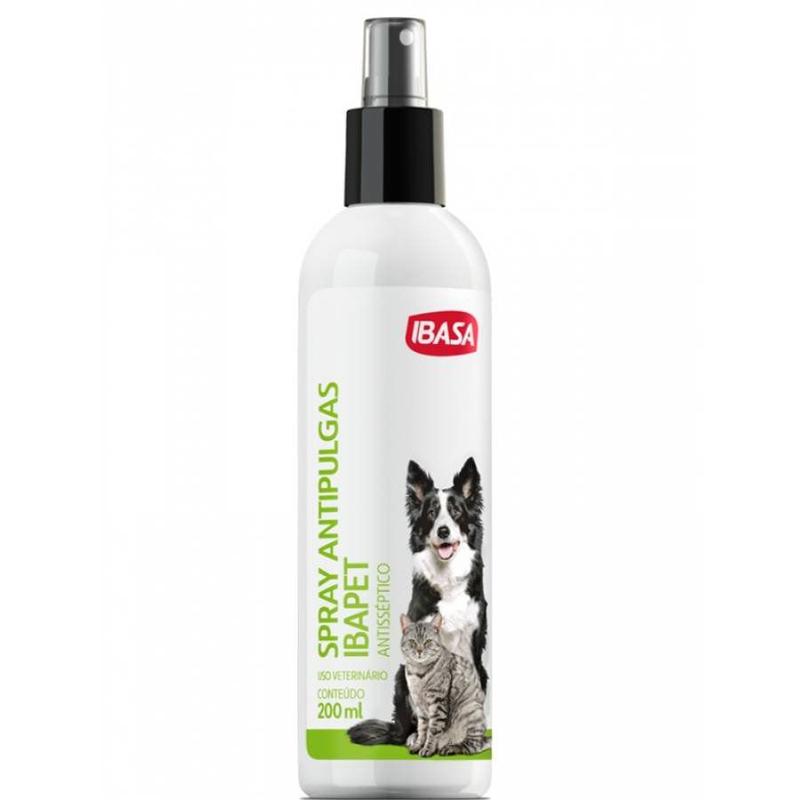 Spray Antipulgas e Carrapatos 200ml Antisséptico Para Cães - Ibasa ...