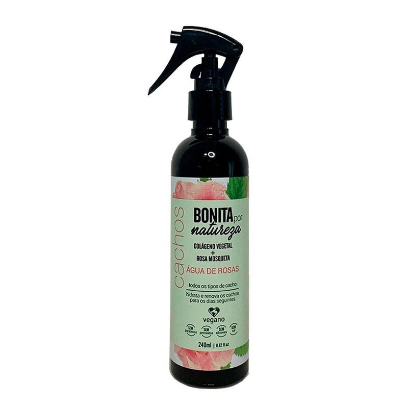 Spray Cachos Água Rosa Bonita Por Natureza Yenzah 240Ml - Umidificador ...