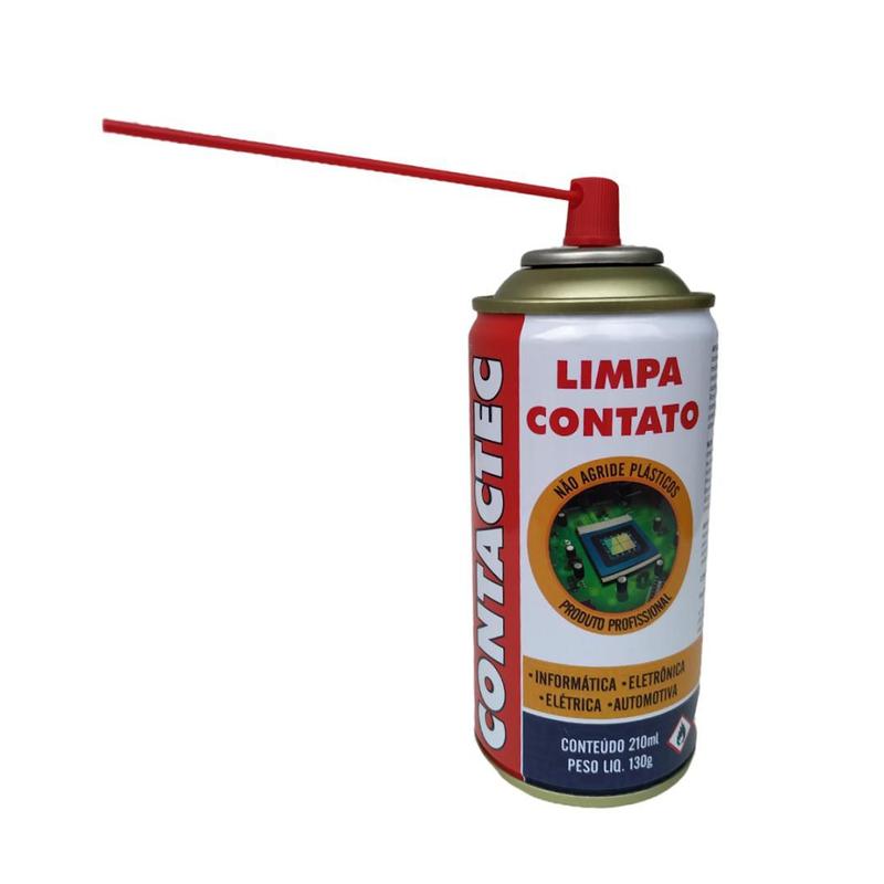 Spray limpa contato elétrico eletrônico 130g/210ml contactec ...