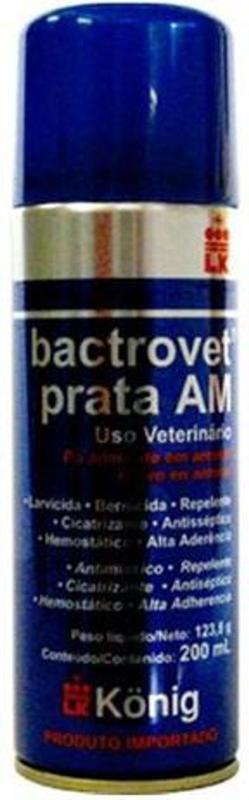 Spray Prata Bactrovet 200ml - Konig - Farmácia Pet - Magazine Luiza