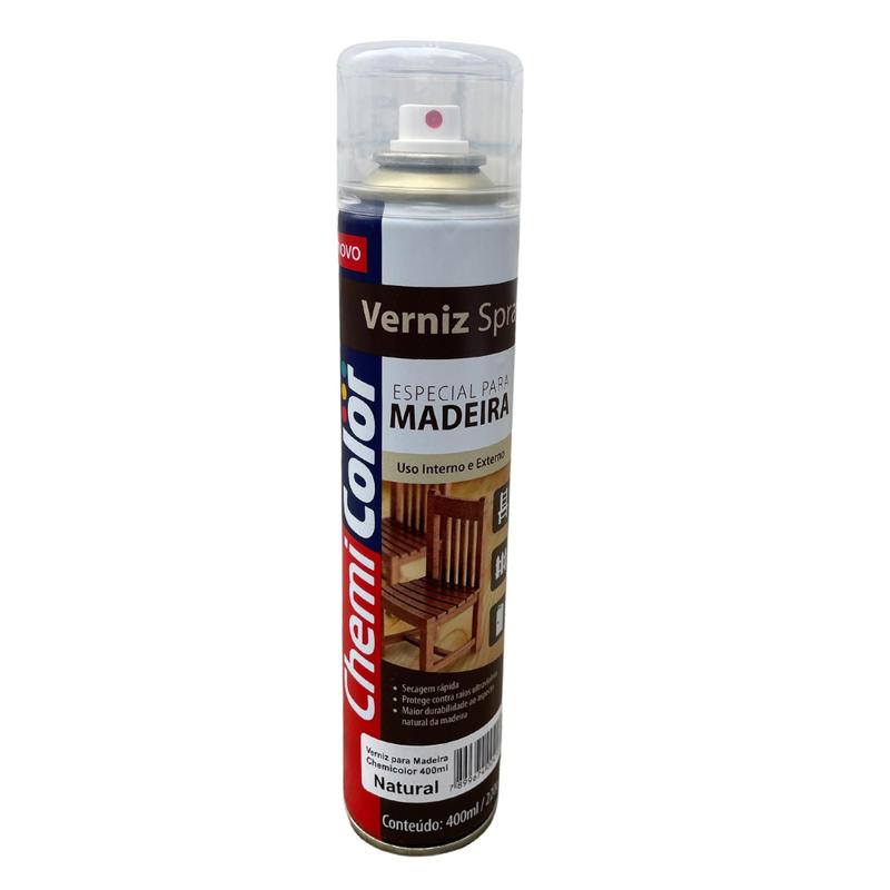 Spray Verniz Madeira 400ml - Chemicolor - Tinta Spray para Parede ...