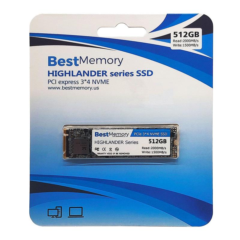 SSD 512GB Best Memory Highlander Series, M.2 NVME 2280 PCIe Gen3x4 ...