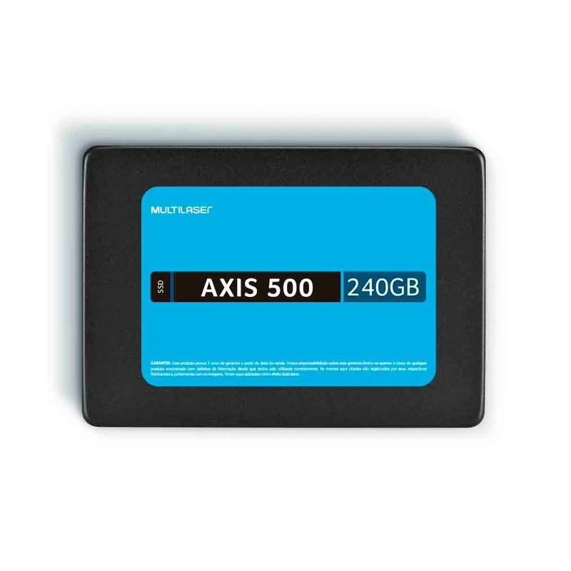Ssd Multilaser 2,5 Pol. 240Gb Axis 500 - Gravação 500 Mb/S - SS200BU ...