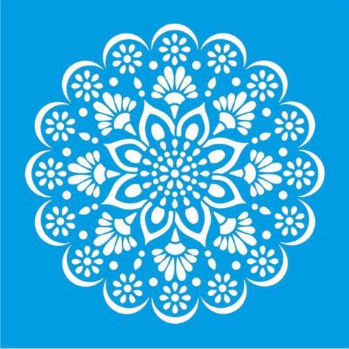 Stencil Litocart 30x30 LSPG-057 Mandala Bawer - Estêncil para Pintura ...