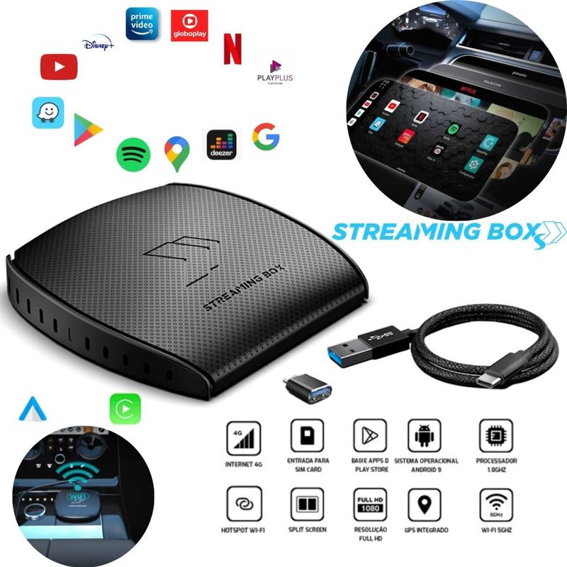 Streaming box - c/ carplay/android auto faaftech - Som Automotivo e ...