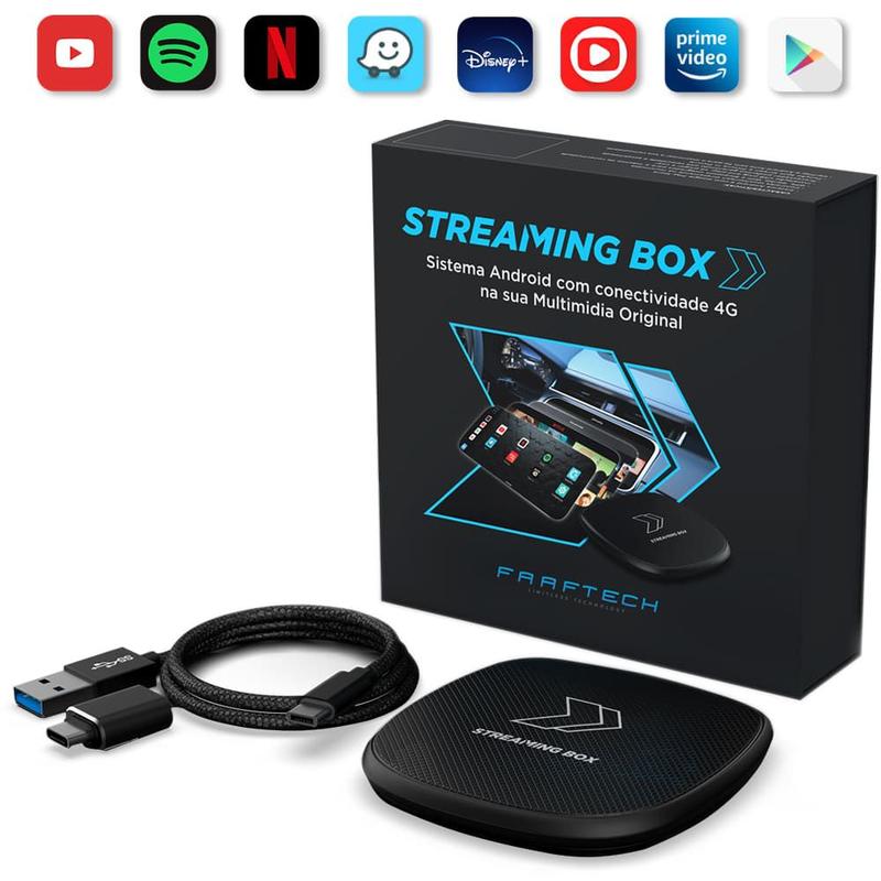 Streaming Box Edge 2018 a 2020 com Sistema Carplay 4G Wi-Fi - Faaftech ...