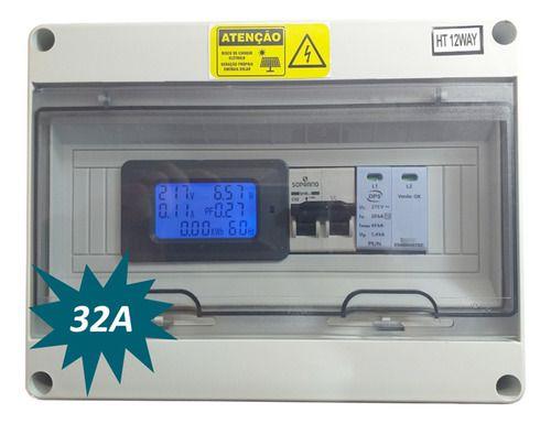 String Box Solar 32a Ac P/ Microinversor/ongrid Montada Ip65 - SunProp ...