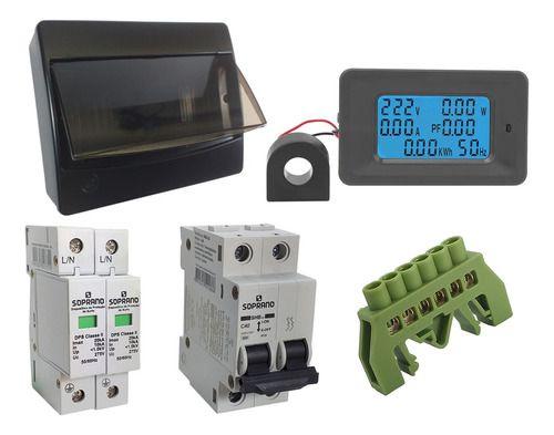 String Box Solar Ca 40a P/ Microinversor Com Medidor 6x1 - SunProp ...