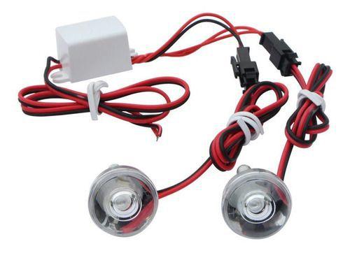 Strobo Para Moto De Led Branco Caminhao Carro Completo - Strobos ...