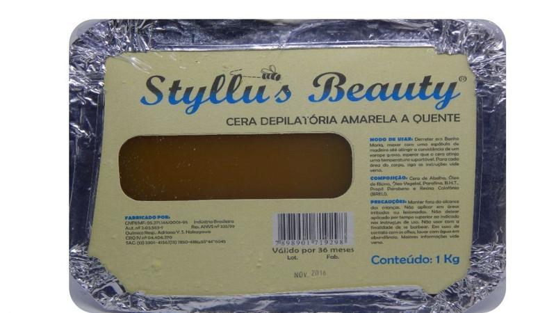 Styllus Beauty Cera Depilatória amarela a quente 1kg - Cera Depilatória ...