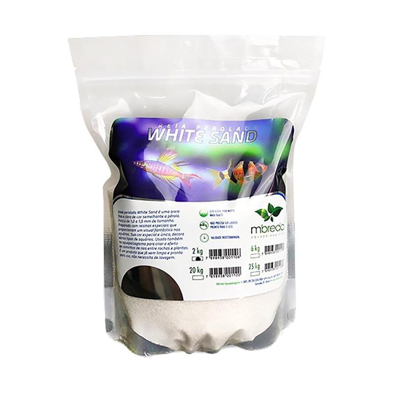 Substrato Mbreda White Sand 2kg Substrato Inerte Branco - Substrato ...
