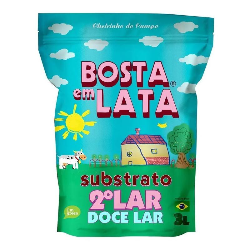 Substrato orgânico bosta em lata segundo lar doce lar zip 3l ...