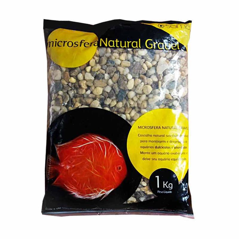 Substrato Soma Microsfera Natural Gravel Mix para Aquários 1kg - 4-6mm - Substrato - Magazine Luiza