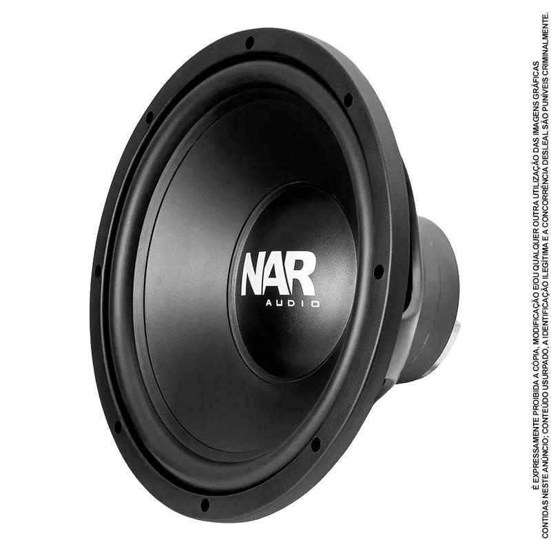 Subwoofer Nar Audio Largo 12 Pol 300w Bobina Dupla 2+2 Ohms - JHD ...