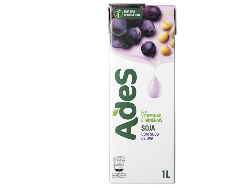 Suco Ades De Uva 1Litro - Bebida de Soja - Magazine Luiza