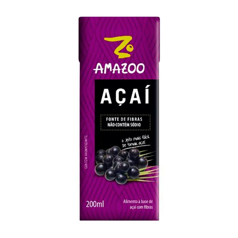 Suco Amazoo Açaí Tradicional 200ml - Suco - Magazine Luiza