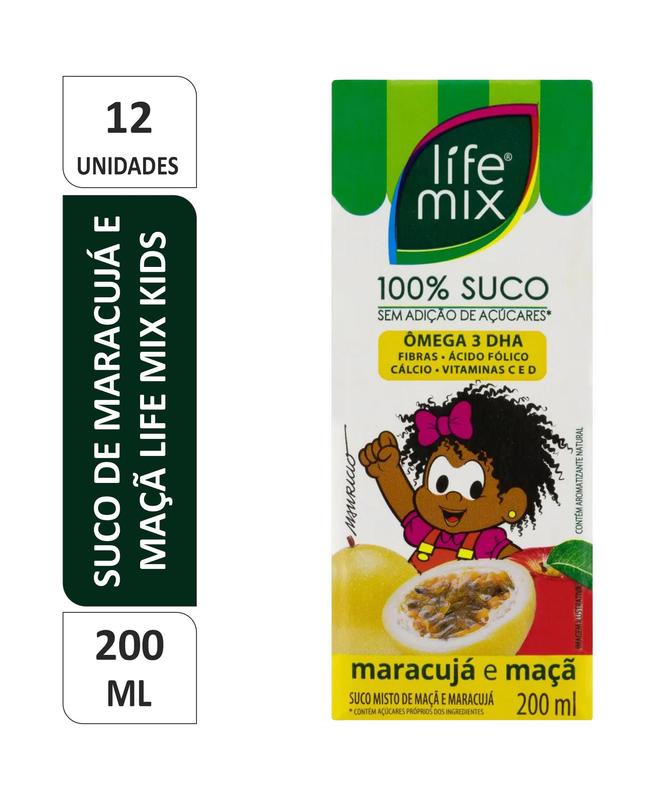Suco de maracujá - life mix kids 200ml c/12 unidades - Suco - Magazine ...