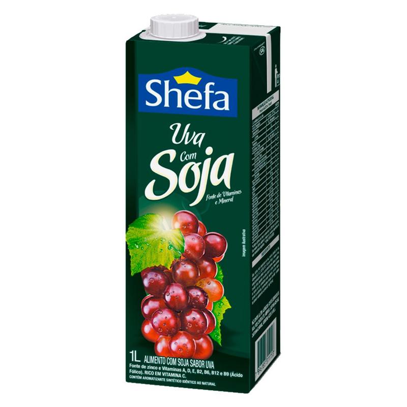 Suco de Soja Shefa Uva 1L UN - Bebida de Soja - Magazine Luiza