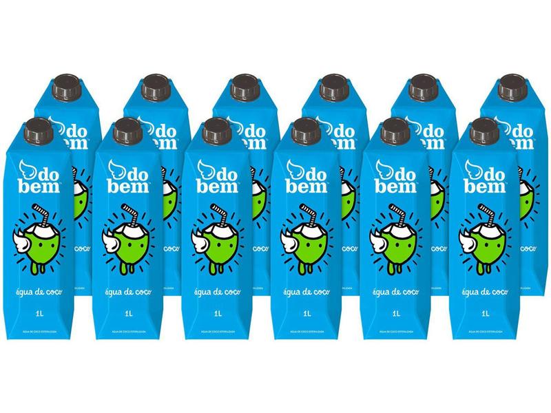 Suco Do Bem Água de Coco 1L - 12 Unidades - Água de Coco - Magazine Luiza