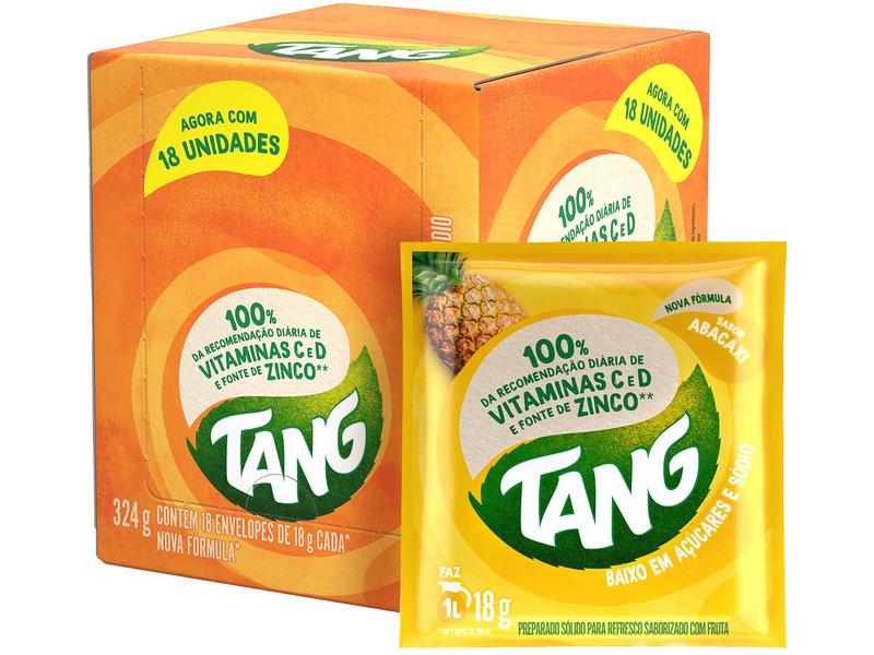 Suco em Pó Tang Refresco Abacaxi 18g - 18 Unidades - Suco - Magazine Luiza