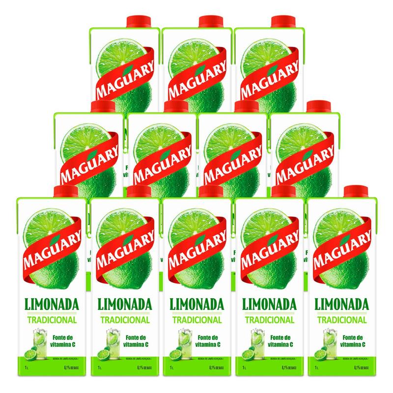 Suco Maguary de Limonada Tradicional 1l 12 Unidades - Suco - Magazine Luiza