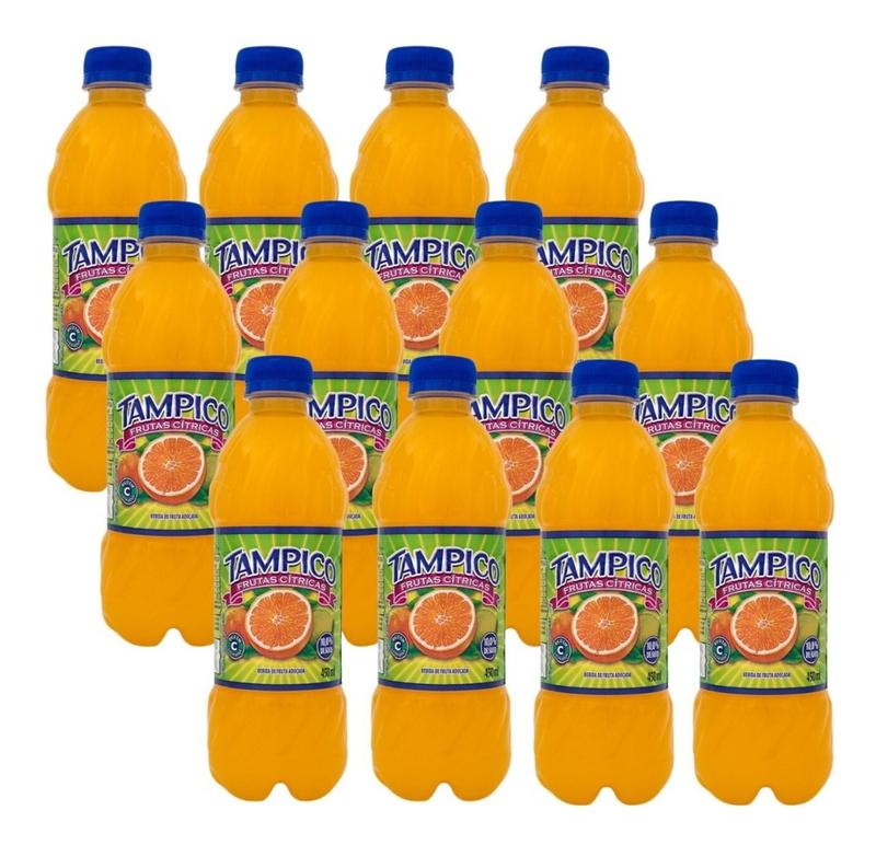 Suco Tampico Frutas Cítricas Com 450ml ( 12 Unidades ) - Suco - Magazine Luiza