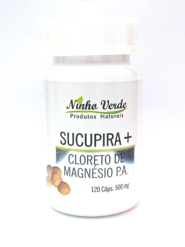 Sucupira + Cloreto de Magnésio P.A C/120 Cápsulas 500mg - Ninho Verde - Cloreto de Magnésio ...