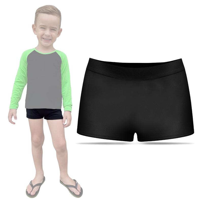 Sunga Boxer Infantil Azul Royal Moda Praia Piscina Original Proteção ...