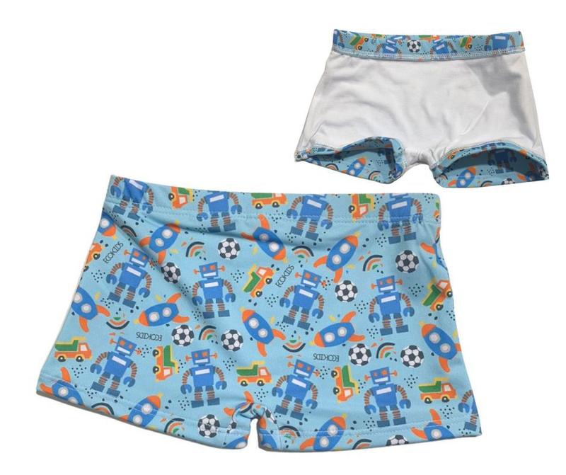 Sunga Boxer Infantil com Proteção Ultra 50+ Robo EcoKids - EcoKids ...