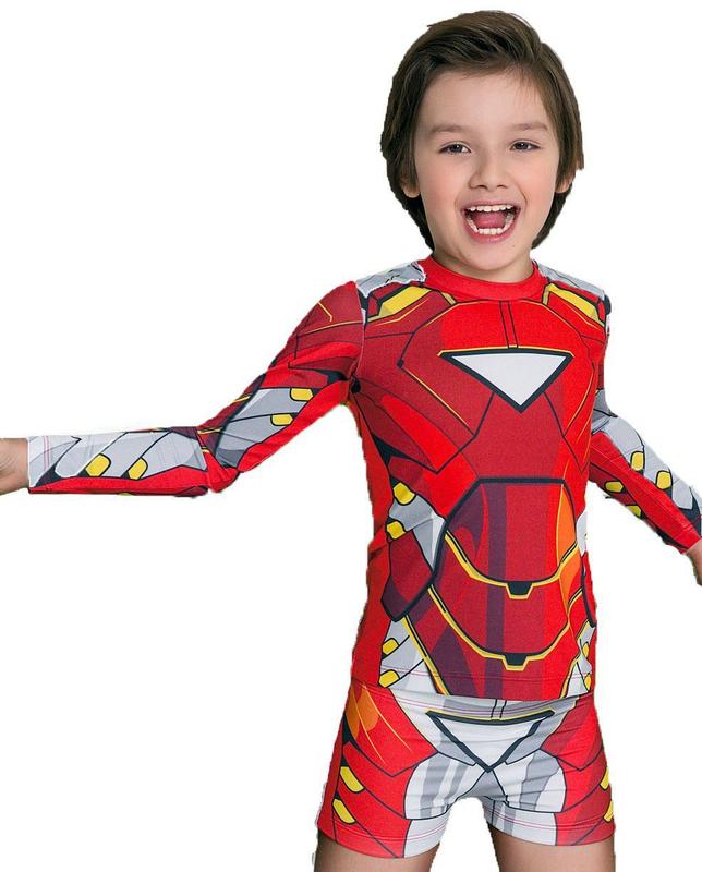 Sunga boxer infantil personagem homem de ferro vermelha - VEGGI - Sunga ...