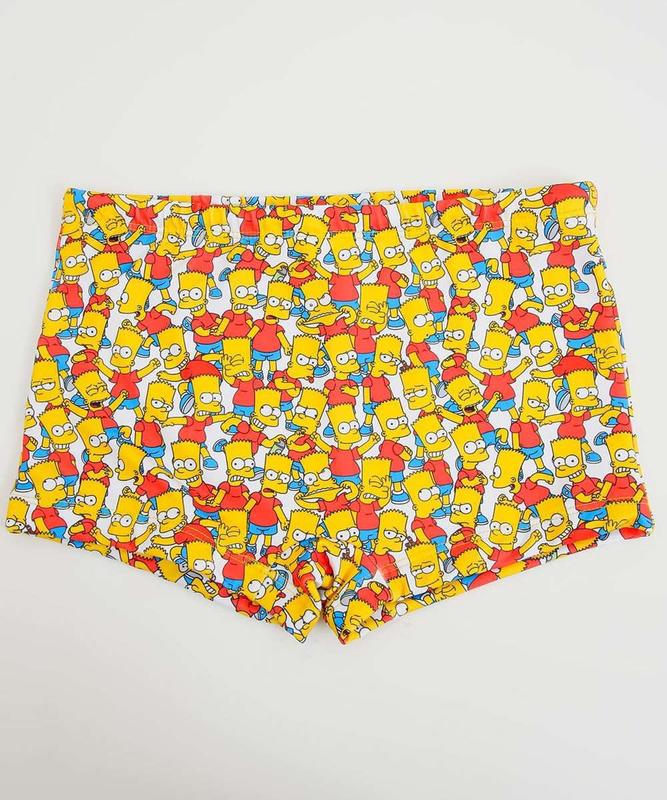 Sunga Juvenil Estampa Bart Simpsons Tam 10 A 16 - Sunga Infantil ...