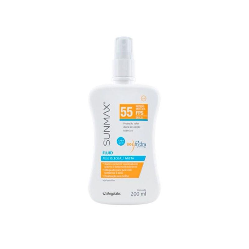 Sunmax Fluid FPS 55 Protetor Solar Oleosa/Mista 120ml - Protetor Solar ...