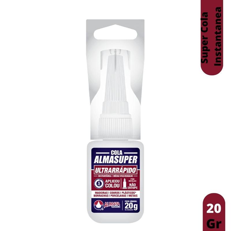 Super Cola Instantanea Adesivo Ultra Rapido Almasuper 20g - Cola ...