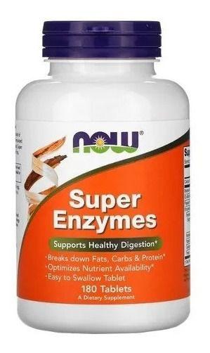 Super Enzimas Enzymes Digestivas 180tablet Now Foods Origina - Lactase ...