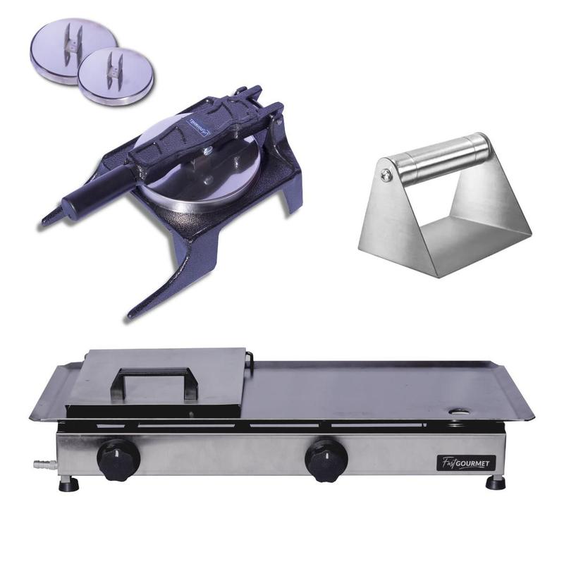 Super Kit Chapeira Aço Inox c/ Abafador + Modelador + Prensa - Fast ...