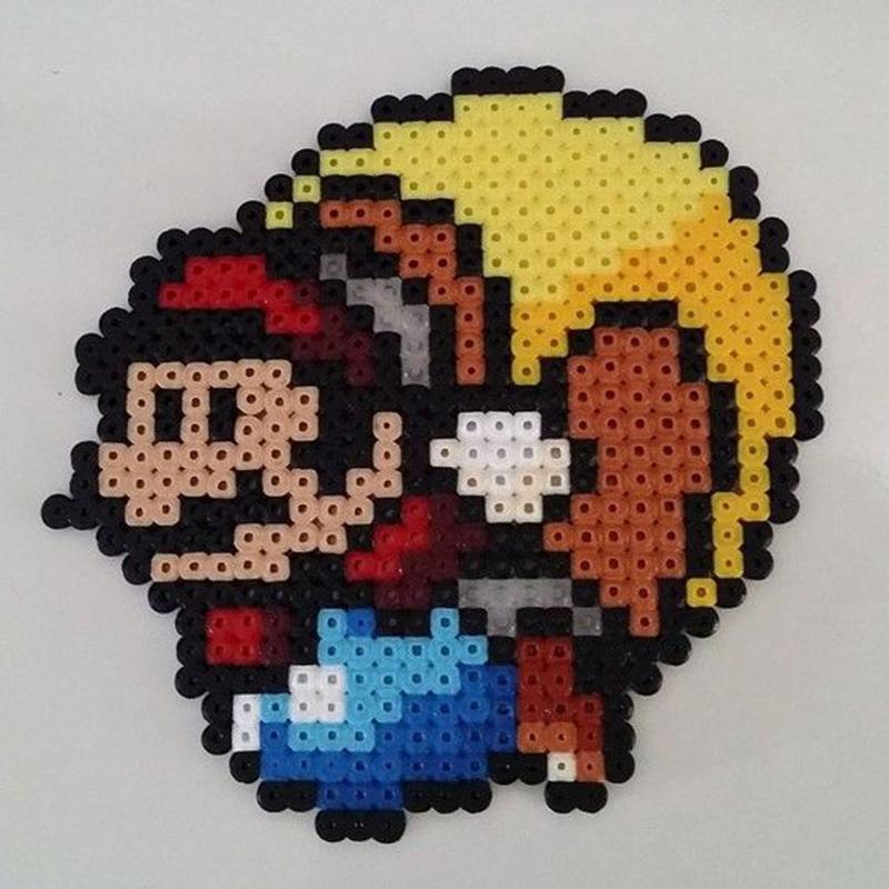 Super Mario World Mario Pixel Art Figura - Bitxelados - Bonecos ...