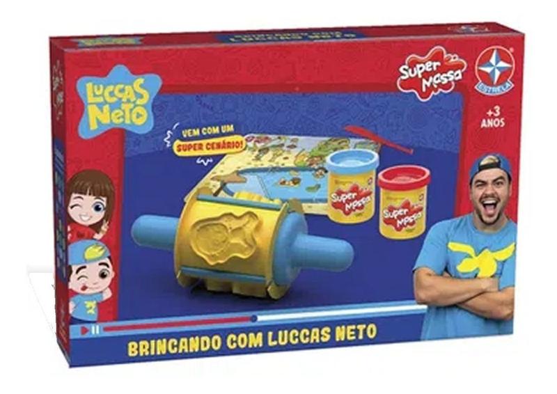 Super Massa De Modelar Brincando Com Luccas Neto Estrela - Massinha ...