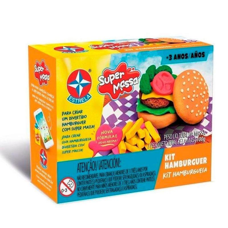 Super Massa Kit Hamburguer - ESTRELA - Massinha - Magazine Luiza