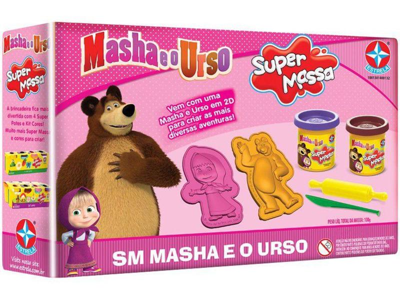 Super Massa Masha e o Urso - Estrela - Massinha - Magazine Luiza