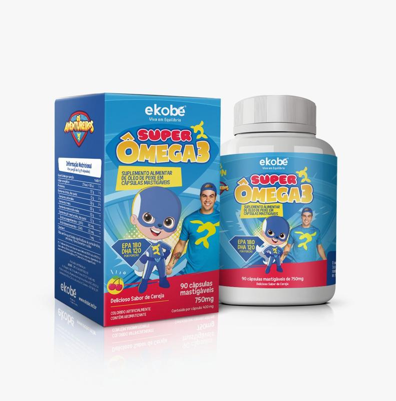Super Ômega 3 - Linha Infantil Luccas Neto - Ekobé - Ômega 3 / Óleo de ...