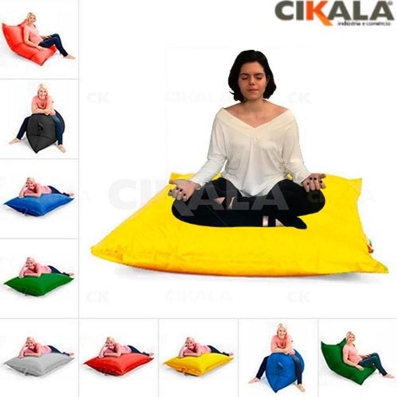 Super Puff Almofadão Verde Tamanho G - CIKALA - Almofada Decorativa ...