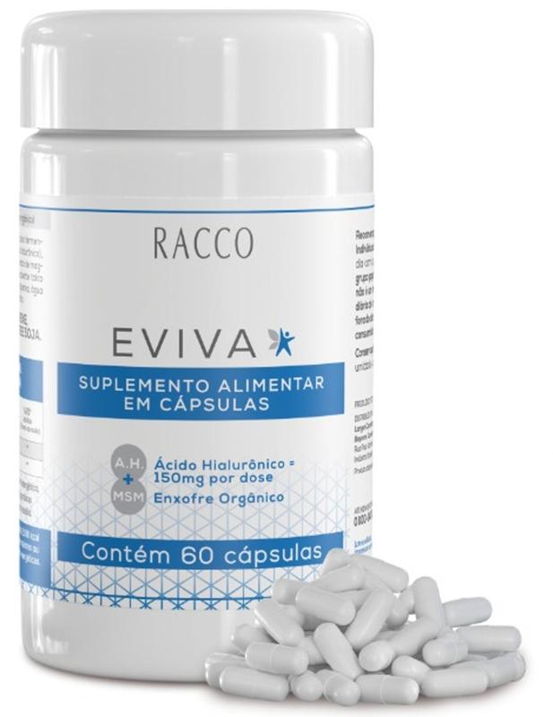 Suplemento Alimentar Ácido Hialurônico 150mg + MSM Enxofre Orgânico, 60 ...